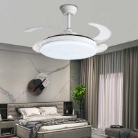 China Indoor Fan Silent Ceiling Light Home Bedroom Light Dining Living Room Hotel Modern Fan Light for sale