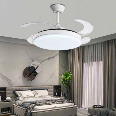 China Indoor Fan Silent Ceiling Light Home Bedroom Light Dining Living Room Hotel Modern Fan Light for sale