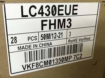 China 43in 51PPI Square Tft Display 1920×1080 300cd/M2 LC430EUE-FHM3 89/89/89/89 (Typ.)(CR≥10) for sale