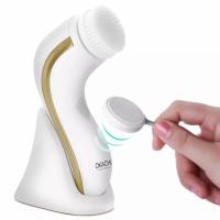 China Silicone Electric Facial Cleansing Brush Face Cleaning Spa Massager Scrubber 2 Speed for sale