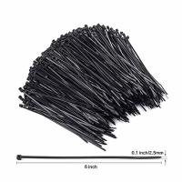 China 6 Inch Plastic Heavy Duty Cable Zip Tie Strap Self Locking 150MM Nylon PA 66 Cable Ties for sale