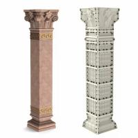 China Hot Runner Plastic Injection Molding Roman Column Concrete Pillar Molds 1260mm 4.5kg for sale