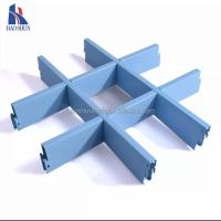 China Customized Square Pass Aluminum Baffle Ceiling Fireproof Aluminum Square Tube Ceiling Baffles Ceiling Decoration Panels for sale
