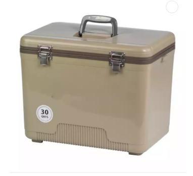 China Custom 30L Plastic Insulated Cooler Box Portable Ice Chest for Camping Injection Molding for sale