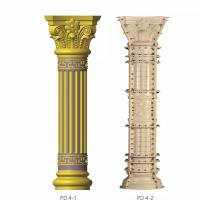 China Custom ABS Plastic Concrete Roman Pillar Chapiter Mould 50cm x 50cm Square for Durable Construction for sale