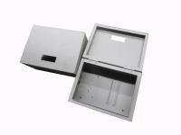 China Custom 0.5mm Thickness Stainless Steel Sheet Metal Cover White Powder Coated for sale