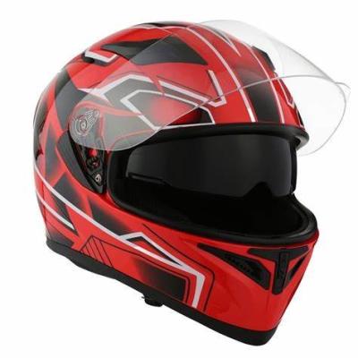 China Custom 3D Printing SLA Motorcycle Helmet Double Visor Flip Racing Offroad Safety Helmet ISO9001 for sale