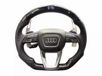 China Carbon Fiber Injection Molded Steering Wheel With Black Color for sale