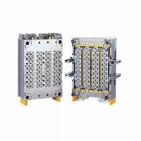 China 48 Cavity Pet Jar Preform Mould Needle Valve Gate Hot Runner Injection Mold for sale
