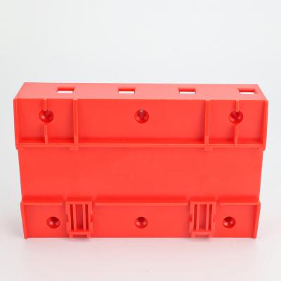China Temperature Resistance Plastic Injection Molding Parts With MT11010 Texture Surface Finish Red for sale