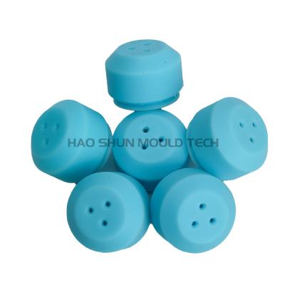 China Blue Silicone Molding Vacuum Casting Prototype PC Resin Plastic Parts Tolerance +/-0.1mm for sale