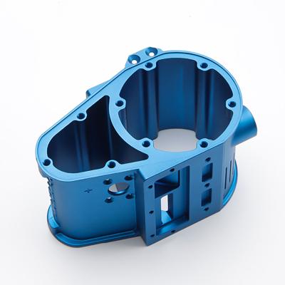 China Customized CNC Machining Parts with Blue Anodizing and Custom Shapes for sale