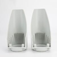 China Custom Logo Plastic Injection Molded Parts for Electronics in White Color for sale