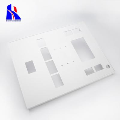 China Cold Runner Plastic Injection Molding Parts Housing White Color for sale