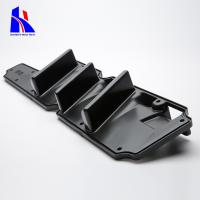 China High Glossy Injection Molded Plastic Parts In PC ABS Blend Material Black for sale