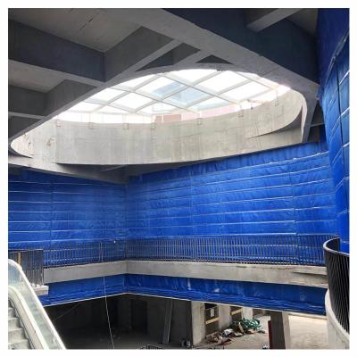 China Blue Inorganic Fire Roller Shutter Surface Finished Automatic Opening Style for sale