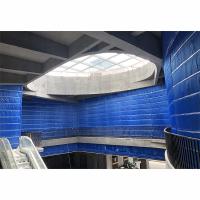 China Blue Super Inorganic Fabric Fire Roller Curtain Reasonable Good Price High Quality Xingjin for sale