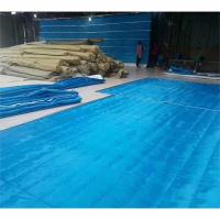 China Molded Blue Wall-mounted Fire Roller Curtain and Fire Curtain Rolling Shutter Door for Commercial Building Safety for sale