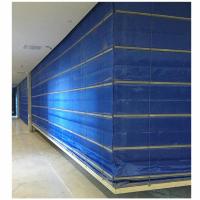 China Super Inorganic Fabric Fire Roller Curtain Automatic Opening Style Polymer Door Type for sale