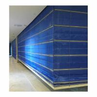 China Two Track Fire Retardant Roller Curtain Polymer Door Type for sale