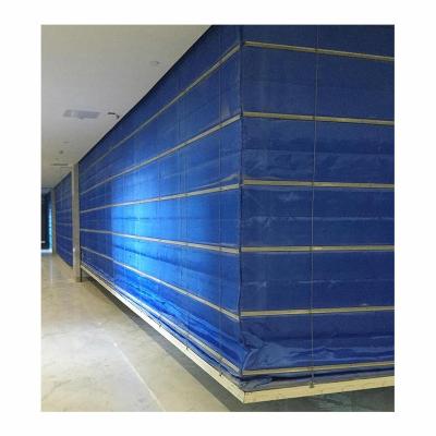 China Two Track Fire Retardant Roller Curtain Polymer Door Type for sale