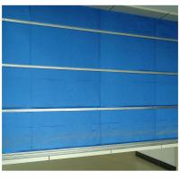 China Blue Fire Resistant Roller Curtain With Surface Finishing Molded Easy To Operate for sale