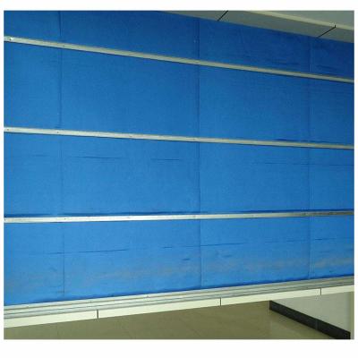 China Blue Fire Resistant Roller Curtain With Surface Finishing Molded Easy To Operate for sale
