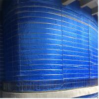 China Blue Fire Roller Curtain Flame Retardant Durable Heat Resistant for sale