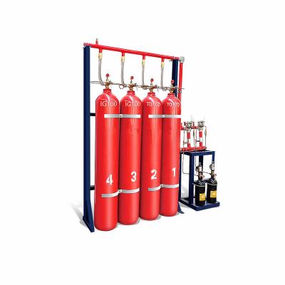 China High Durability Inert Gas Fire Suppression System Manual Start 90L  80L for sale