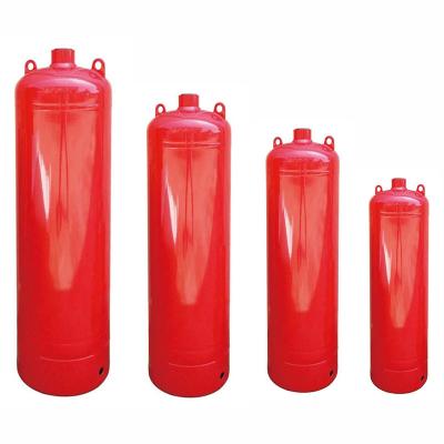 China High Durability Gaseous Fire Cylinder QMQ5.6/120N-XJ Red Color for sale