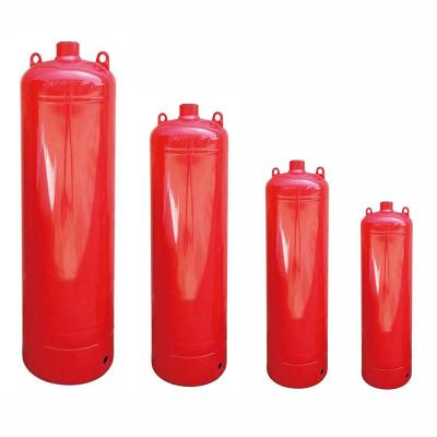 China Easy Installation Red Gaseous Fire Cylinder New 40-180L Capacity 280-400mm Diameter for sale