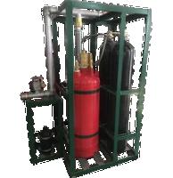 China FM200 Piston Flow System Piston Flow Fire Extinguishing System with 180Ltr Cylinder Volume, Mechanical Emergency Start and ≤10s Discharge Time for sale