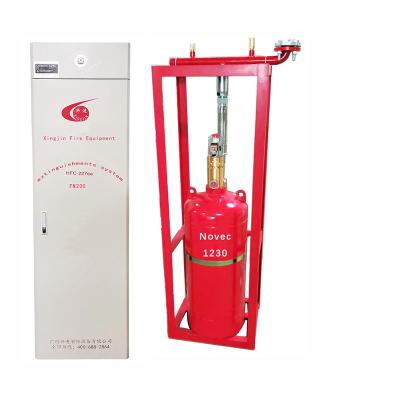 China Steel Cylinder NOVEC1230 Fire Suppression System With Charging Rate Kg/L ≤0.95 for sale