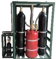 China Flexibility 120L FM200 Piston Flow System Quick And Safe Fire Control for sale