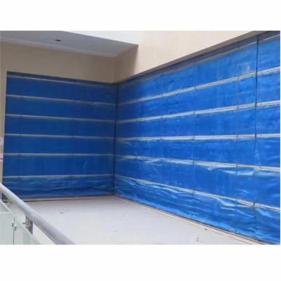 China Customized Blue Fire Roller Curtain For Shopping Center for sale