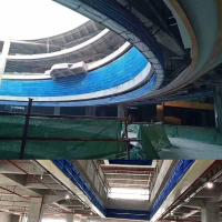 China Heat Resistance Blue Inorganic Fire Curtain Rolling Shutter Door Total Solution for Commercial Buildings for sale