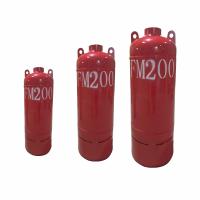 China 40-180L Capacity FM200 Cylinder In Red  For Storing Extinguishing Agent for sale