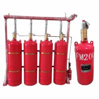 China Red FM200 Fire Suppression System with 6.0MPa Drive Gas Cylinder Group Pressure and AC 220V DC 24V 1A System Power Supply for sale