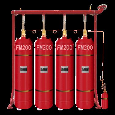 China Clean FM200 Pipe Network Automatic Fire Extinguishing System With Anti-electric for sale
