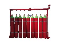 China Pre-Engineered Inert Gas Fire Suppression System with Seamless Steel Pipes for Total Flooding IG100 IG541 for sale
