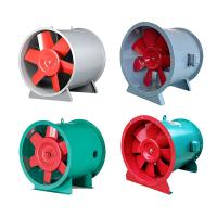 China Low Noise Axial Flow Fire Smoke Exhaust Fan For High-Rise Buildings Indoor Ventilation for sale