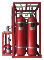 China Pre-Engineered Inert Gas Fire Suppression System with Seamless Steel Pipes for Total Flooding IG100 IG541 for sale