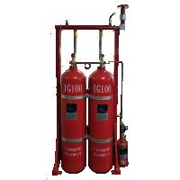 China Pre-Engineered Inert Gas Fire Suppression System with Seamless Steel Pipes for Total Flooding IG100 IG541 for sale
