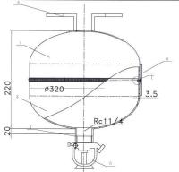 China Space Saving Ceiling Mounted FM200 Hanging System 8Ltr Suspended FM200 Fire Suppression Unit for Control Panels for sale
