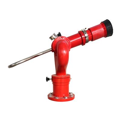 China Professional Foam Fire Suppression System Gun with 20-64L/S Jet Flow Rate, 45-70M Maximum Range, and Stainless Steel Construction for sale