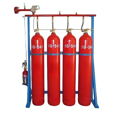 China IG541 Inert Gas Fire Suppression System with 17.2MPa Design Pressure and 80/90L Fire Extinguishing Agent Volume for Electrical Automatic Startup for sale
