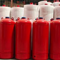China Steel FM200 Cylinder 120L Capacity High Pressure Container for Clean Agent Fire Suppression Systems with Customizable Models for sale