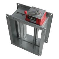 China Galvanized Steel Fire Damper with Rectangular Duct Connection and Customized Size for Smoke Exhaust and Ventilation for sale