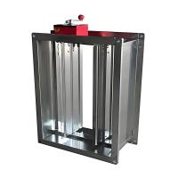 China Galvanized Steel Fire Damper with Rectangular Duct Connection and Customized Size for Smoke Exhaust and Ventilation for sale