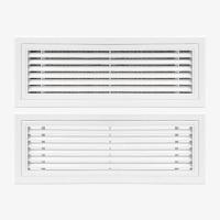 China Hinged Return Air Grille for HVAC Systems - 45° Fixed Blade / Aluminum for sale